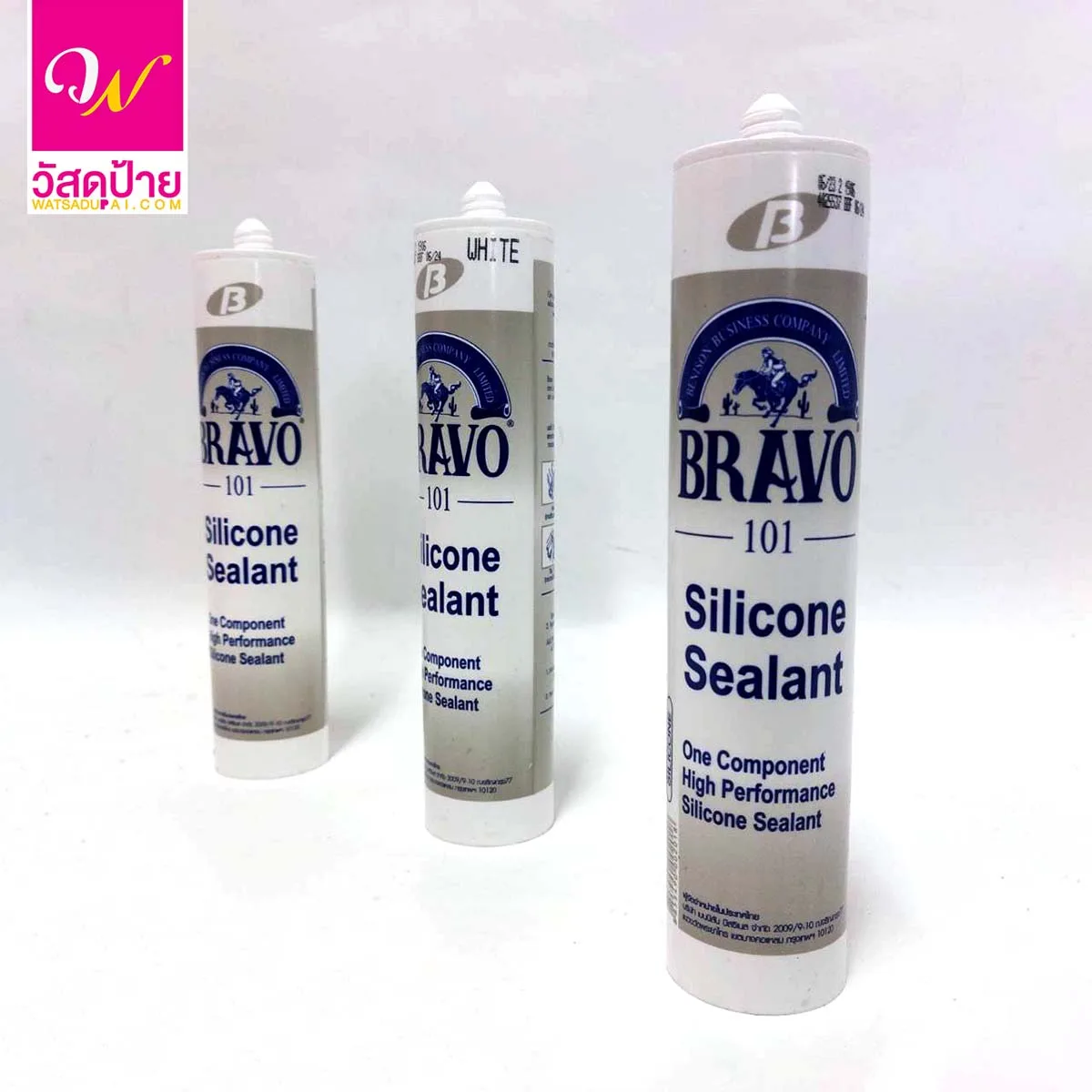 Bravo 101 Silicone Sealant กาวซิลิโคน ยึดติดแน่น ติดทน ติดนาน | Natdesign Co.,Ltd.